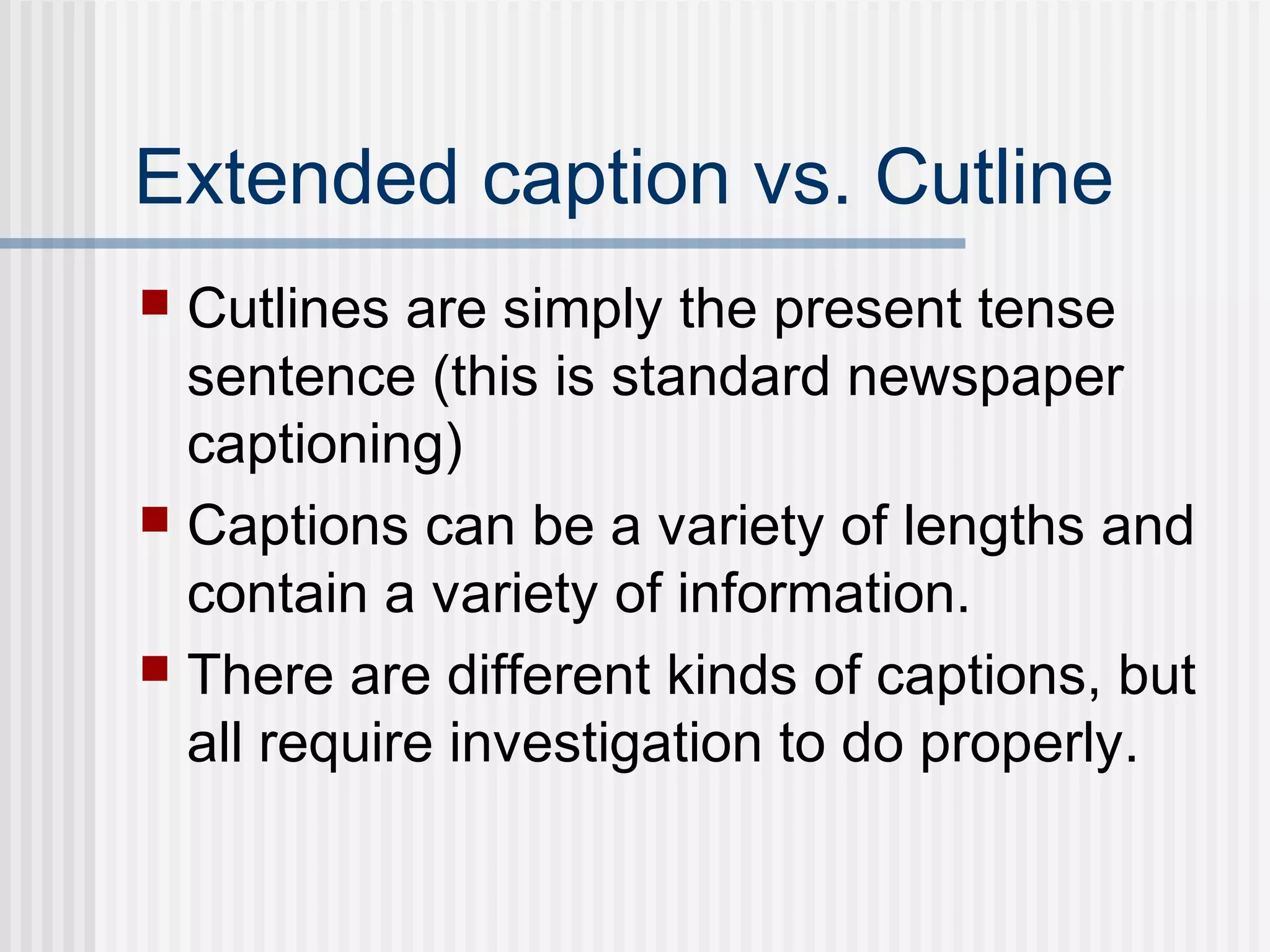 Caption writing | PPT