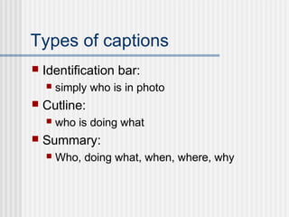 Caption writing | PPT