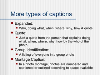 Caption writing | PPT