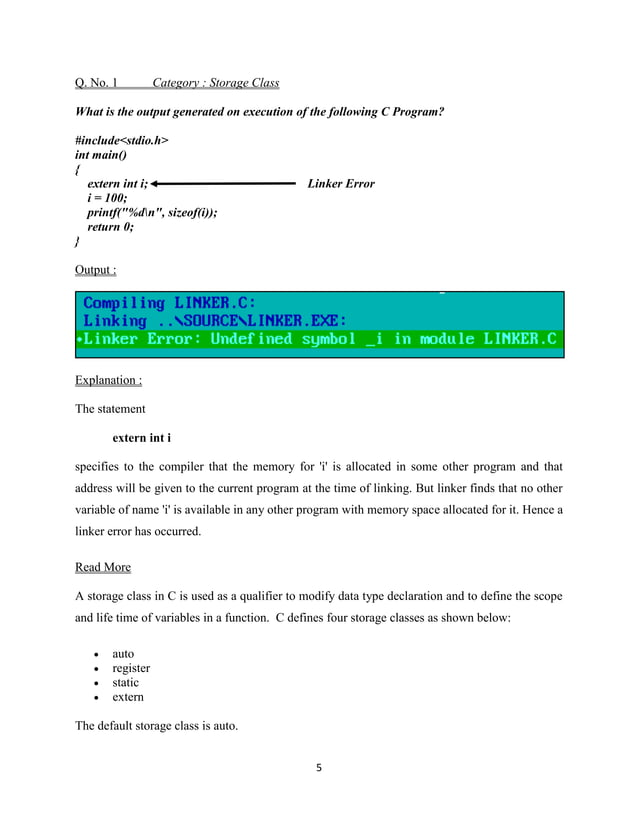 C aptitude book | PDF