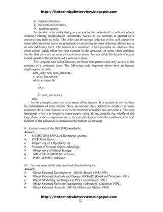 C++aptitude questions and answers | PDF | Programming Languages | Computing