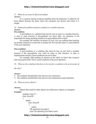 C++aptitude questions and answers | PDF | Programming Languages | Computing