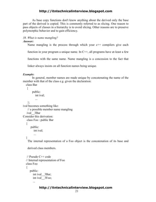 C++aptitude questions and answers | PDF | Programming Languages | Computing