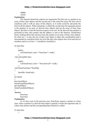 C++aptitude questions and answers | PDF | Programming Languages | Computing