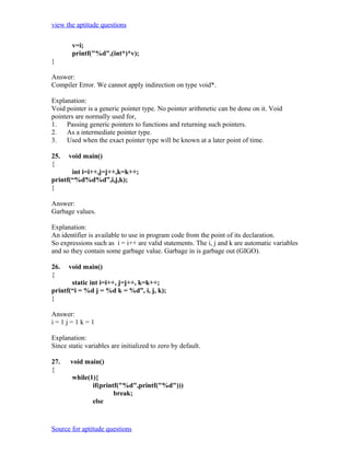 C aptitude scribd | PDF