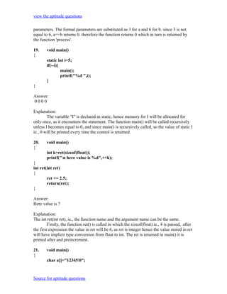 C aptitude scribd | PDF