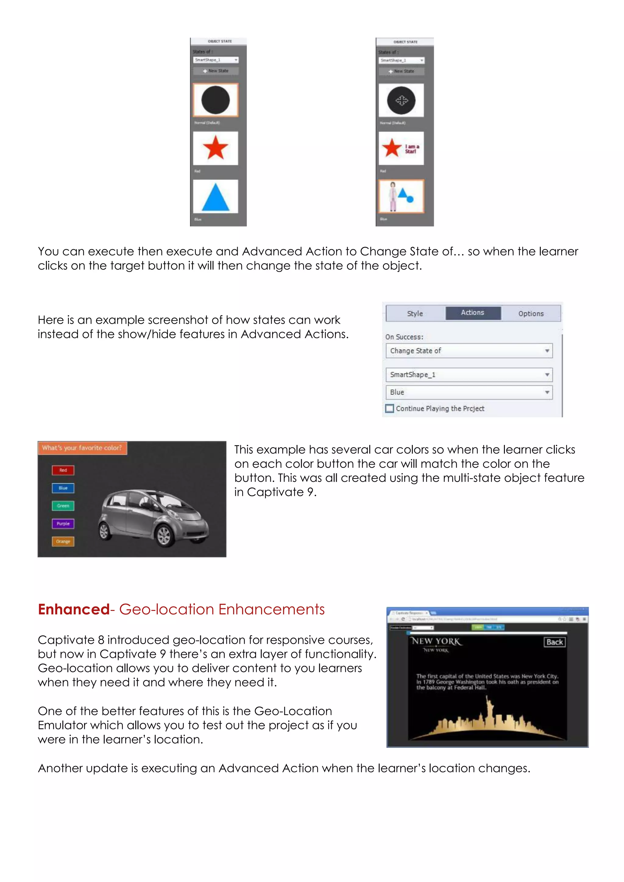 Captivate 9 Features | PDF