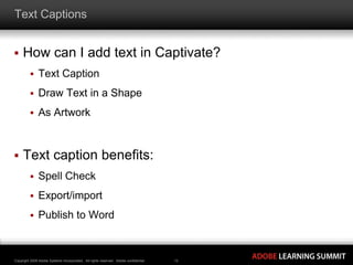 Captivate Beginner 2009 | PPT