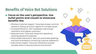 Captivate your audience with voice bot solutions | PPT