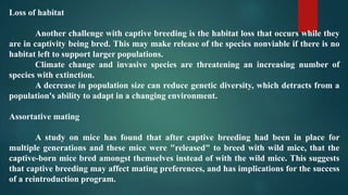 Captive breeding with case studies | PPTX
