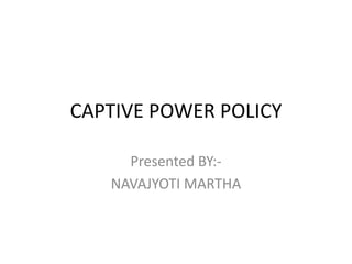 Captive gen | PPTX | Gas and Electric | Home Utilities