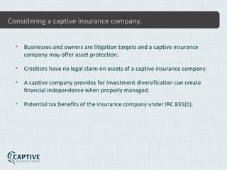 Captive Insurance Group - A Risk Management Strategy | PDF
