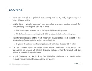 Captive outsourcing models india tp hygiene workshop - final | PDF