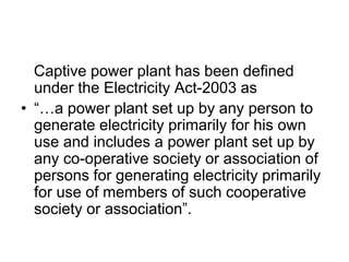 Captive power Policy | PPTX
