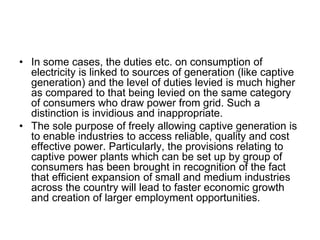 Captive power Policy | PPTX