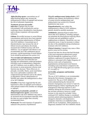 Captopril Tablets SmPC Taj Pharmaceuticals | PDF