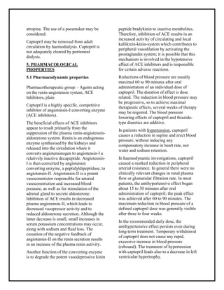 Captopril 25 mg tablets smpc taj pharmaceuticals | PDF