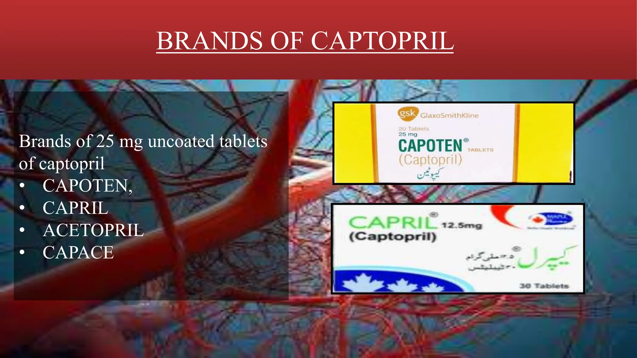 CAPTOPRIL PRESENTATION Pharmacology pptx | PPTX