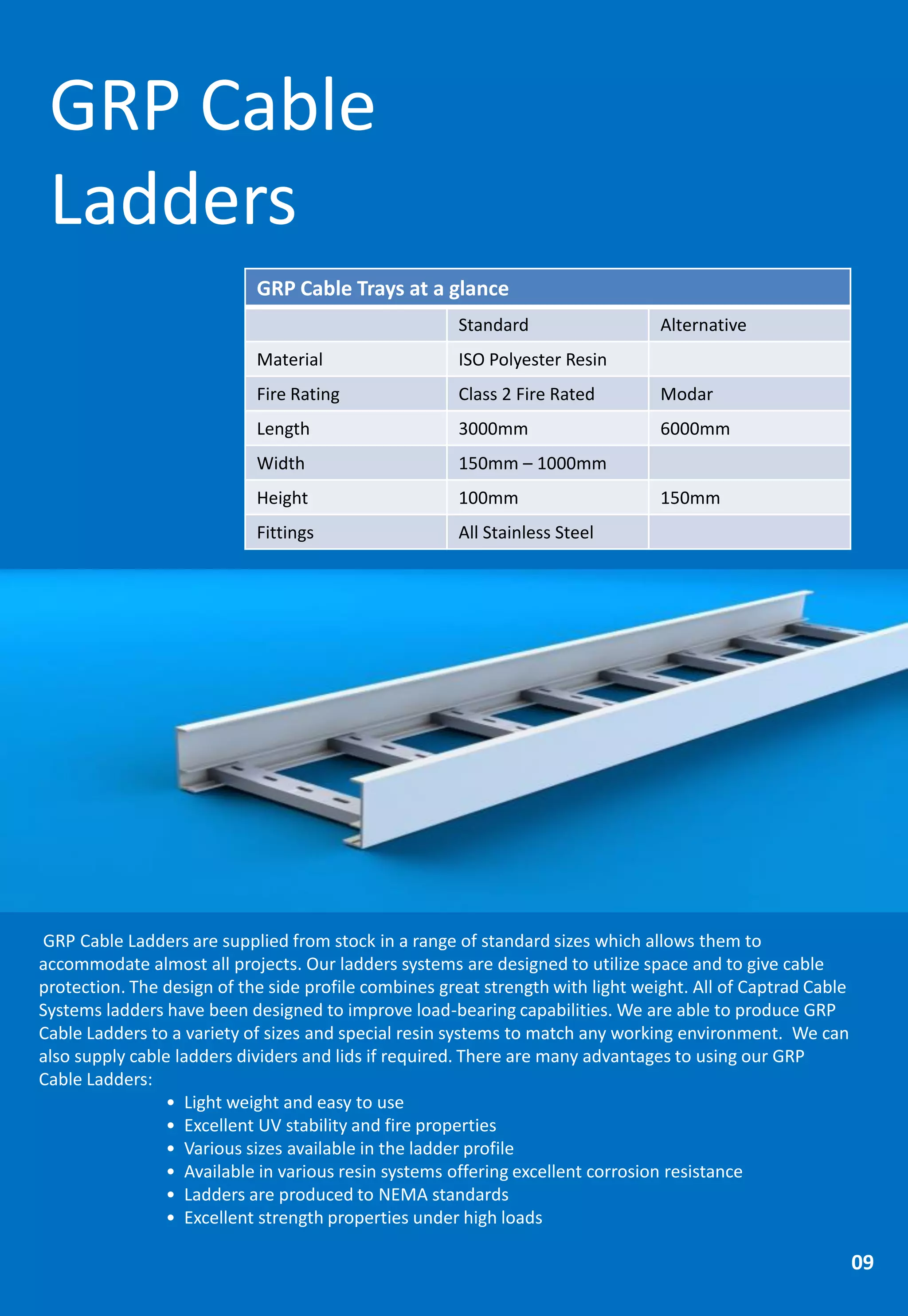 Captrad Cable Systems - GRP Cable Tray, GRP Cable Troughs, Recycled Plastic Cable Troughs & GRP ...