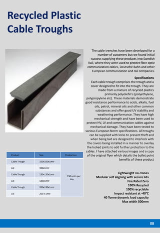 Captrad Cable Systems - GRP Cable Tray, GRP Cable Troughs, Recycled ...