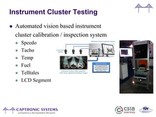 Captronics Systems Automotive Testing | PDF