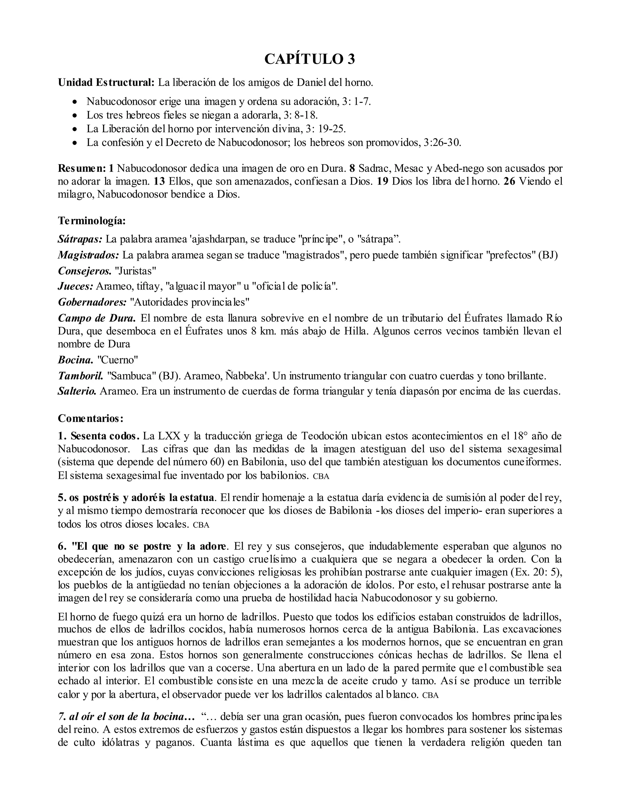 DANIEL | Capítulo 3 | PDF | Christianity | Religion & Spirituality