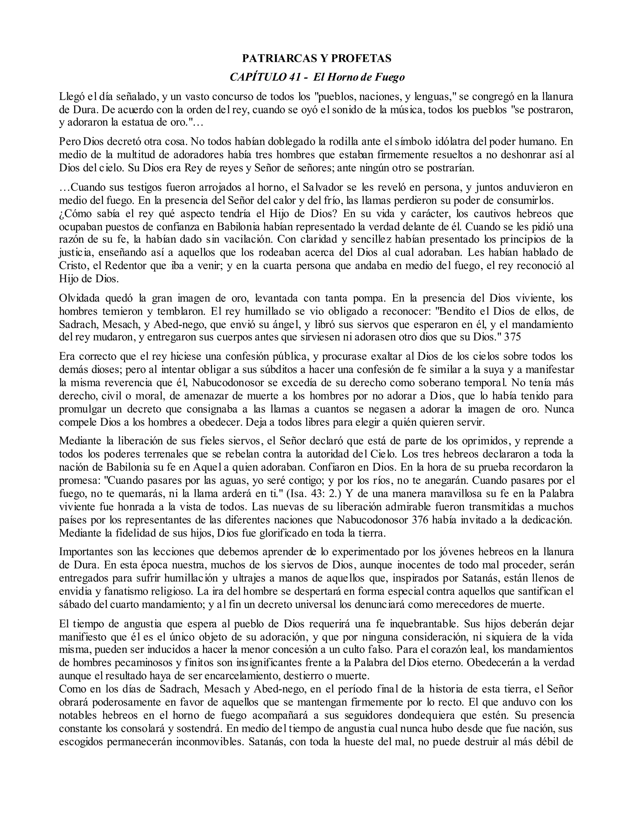 DANIEL | Capítulo 3 | PDF | Christianity | Religion & Spirituality