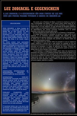 CAÇADORES DE METEORITOS - CAPÍTULO 7 - LUZ ZODIACAL E GEGENSCHEIN.pptx