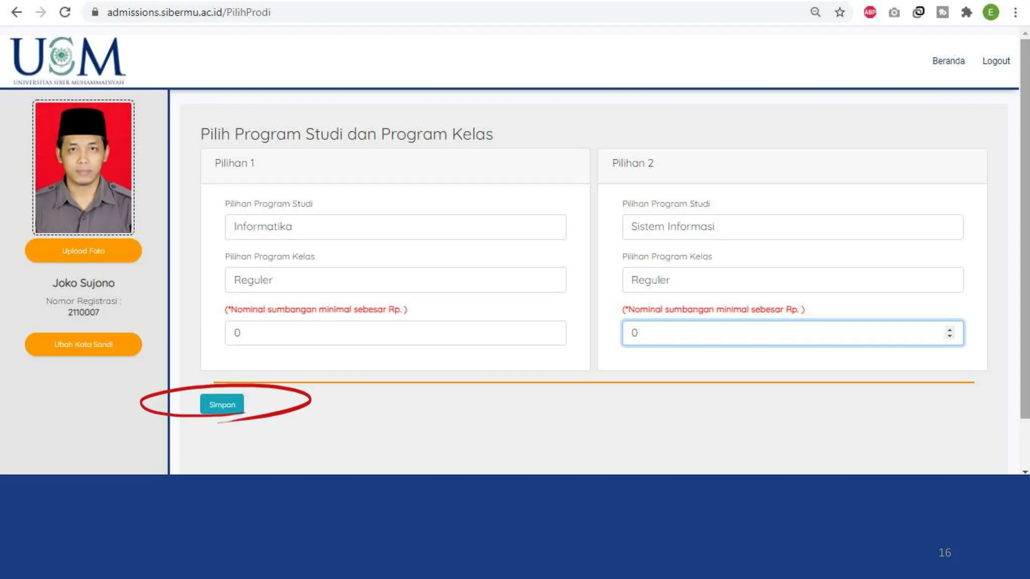 Panduan Portal Admisi Universitas Siber Muhammadiyah.pptx