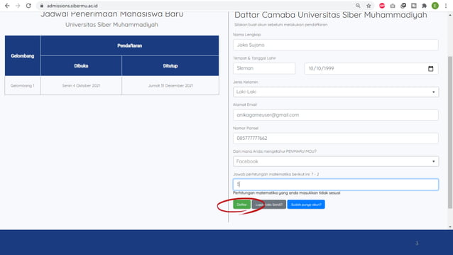 Panduan Portal Admisi Universitas Siber Muhammadiyah.pptx