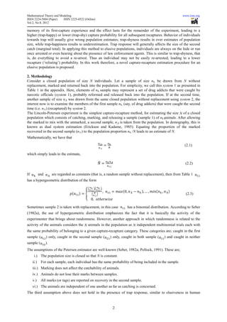 Capture recapture estimation for elusive events with two lists | PDF