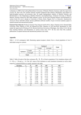 Capture recapture estimation for elusive events with two lists | PDF