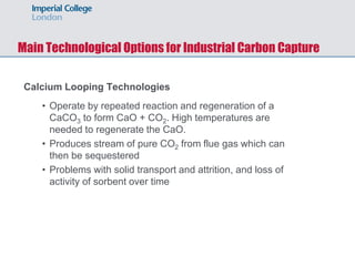 Capture from Cement and UK Calcium Looping Research, Paul Fennell ...