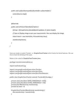 Capture image on eye blink | PDF