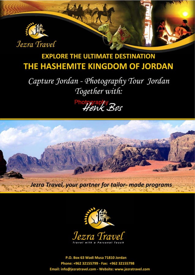 Capture jordan photography tour with jezra travel ind | PDF