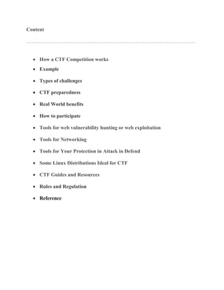 Capture the flag | PDF