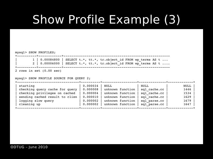 Capturing Analyzing And Optimizing Mysql