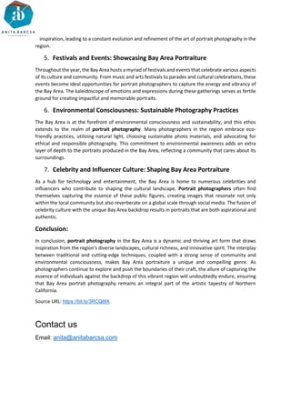 Capturing the Essence - The Allure of Portrait Photography in the Bay ...