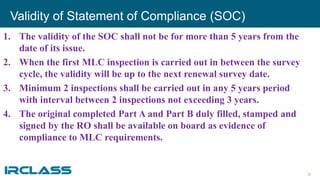 Capt Varghese Jose Makunden - IRS - MLC Presentation | PPTX