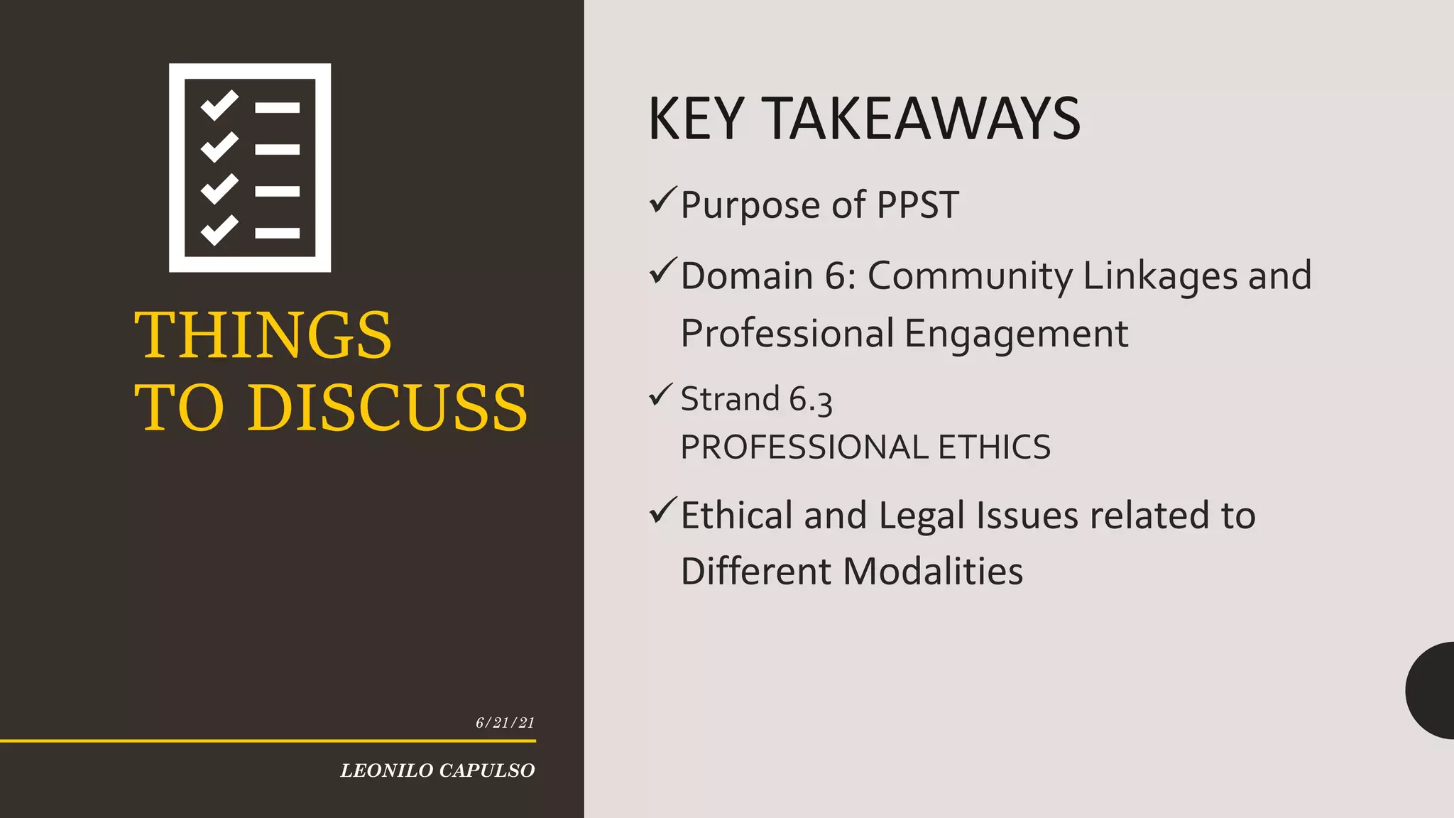 Capulso The Code of Ethics for Professional Teachers | PDF