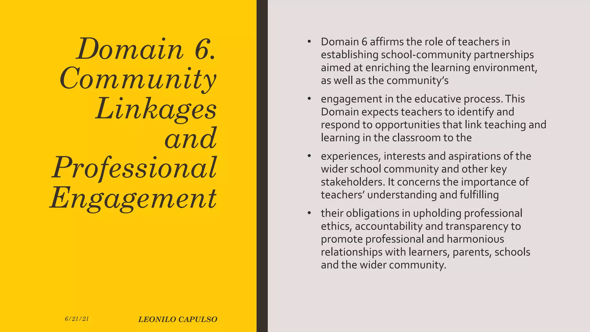 Capulso The Code of Ethics for Professional Teachers | PDF
