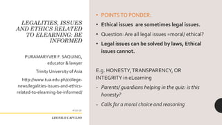 Capulso The Code of Ethics for Professional Teachers | PDF