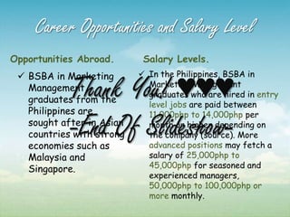 BSBA Marketing Management | PPTX