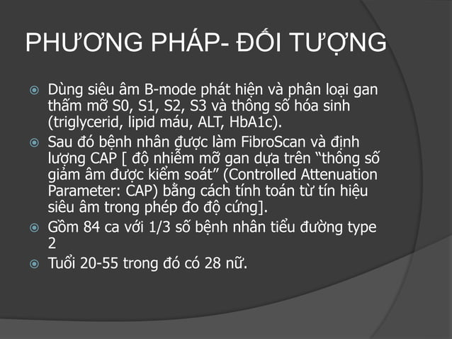 CAP ARFI trong GAN THẤM MỠ tại MEDIC, Dr NGUYỄN THIỆN HÙNG | PPTX