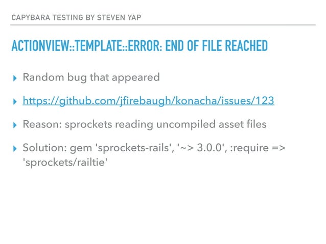 Capybara testing | PPT