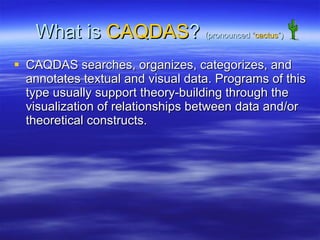 Caqdas | PPT