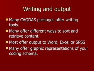 Computer Aided Qualitaitive Data Analysis Software | PPT | Desktop ...