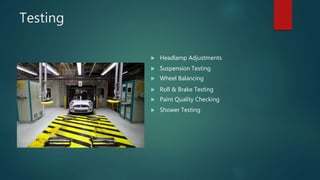 Car assembly plant facility planning | PPTX