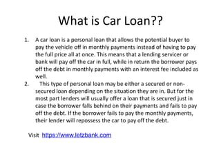 Car loan ppt | PDF