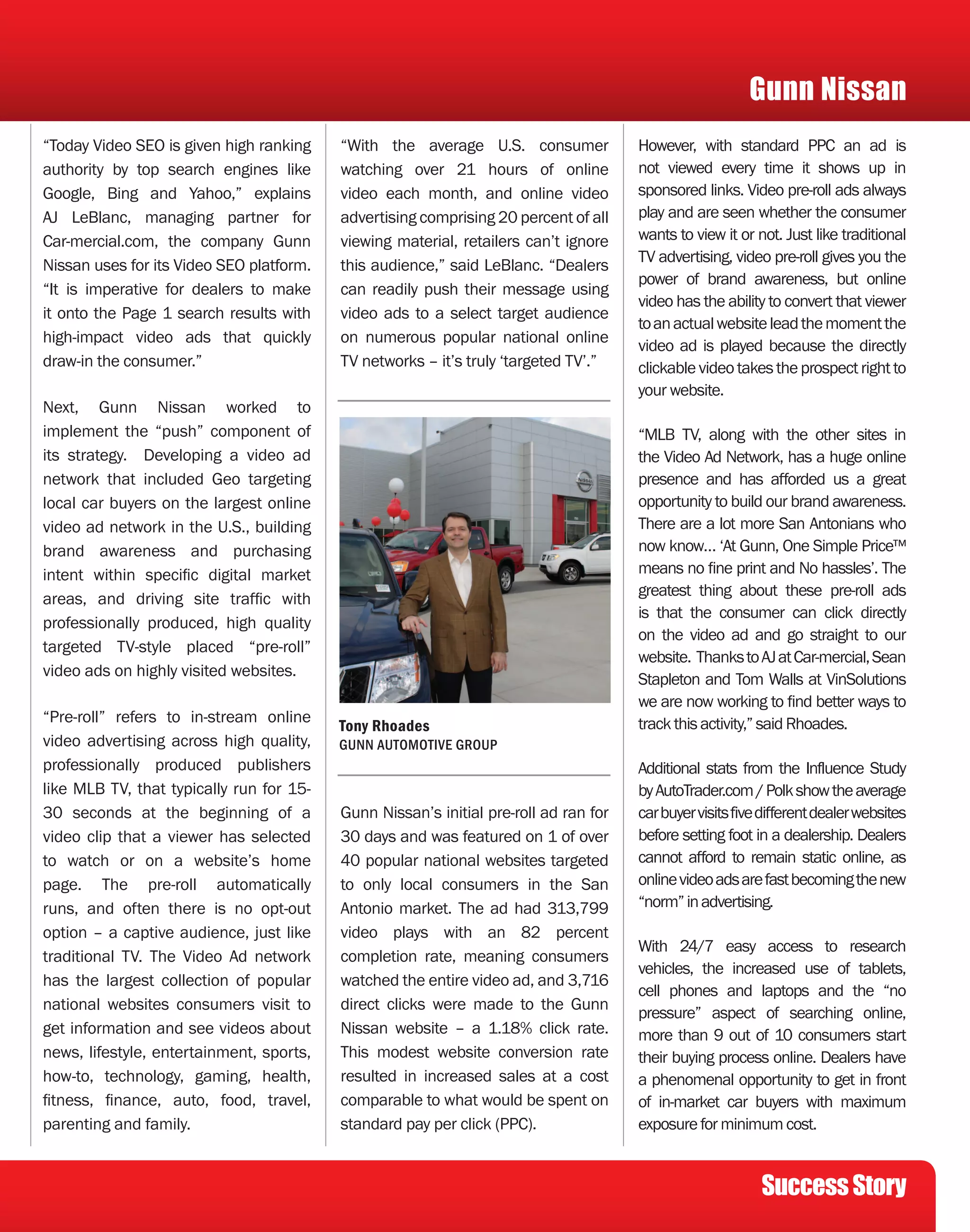 Car mercial-gunn nissan case study | PDF